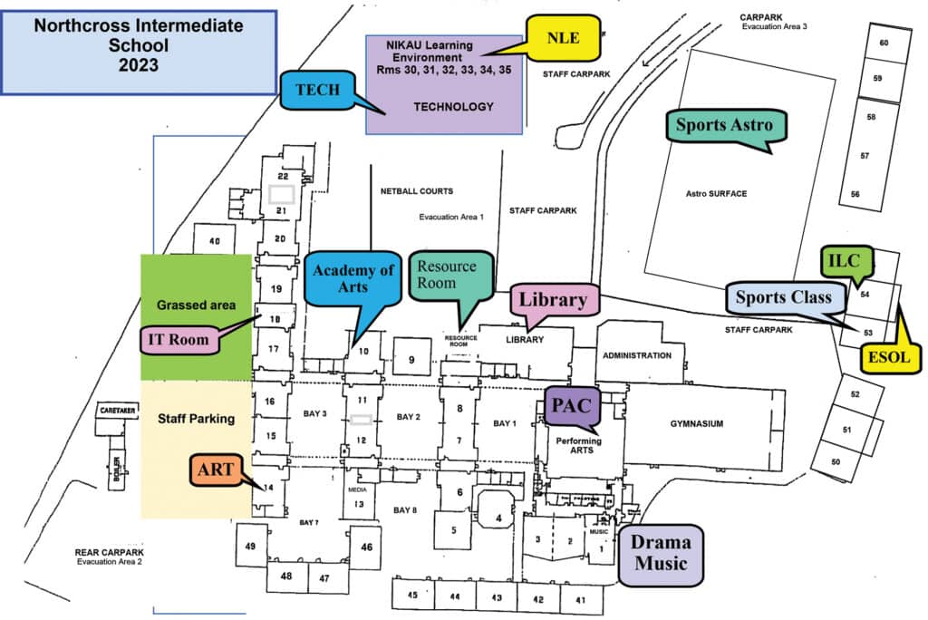 Map Of School Grounds – Northcross Intermediate School